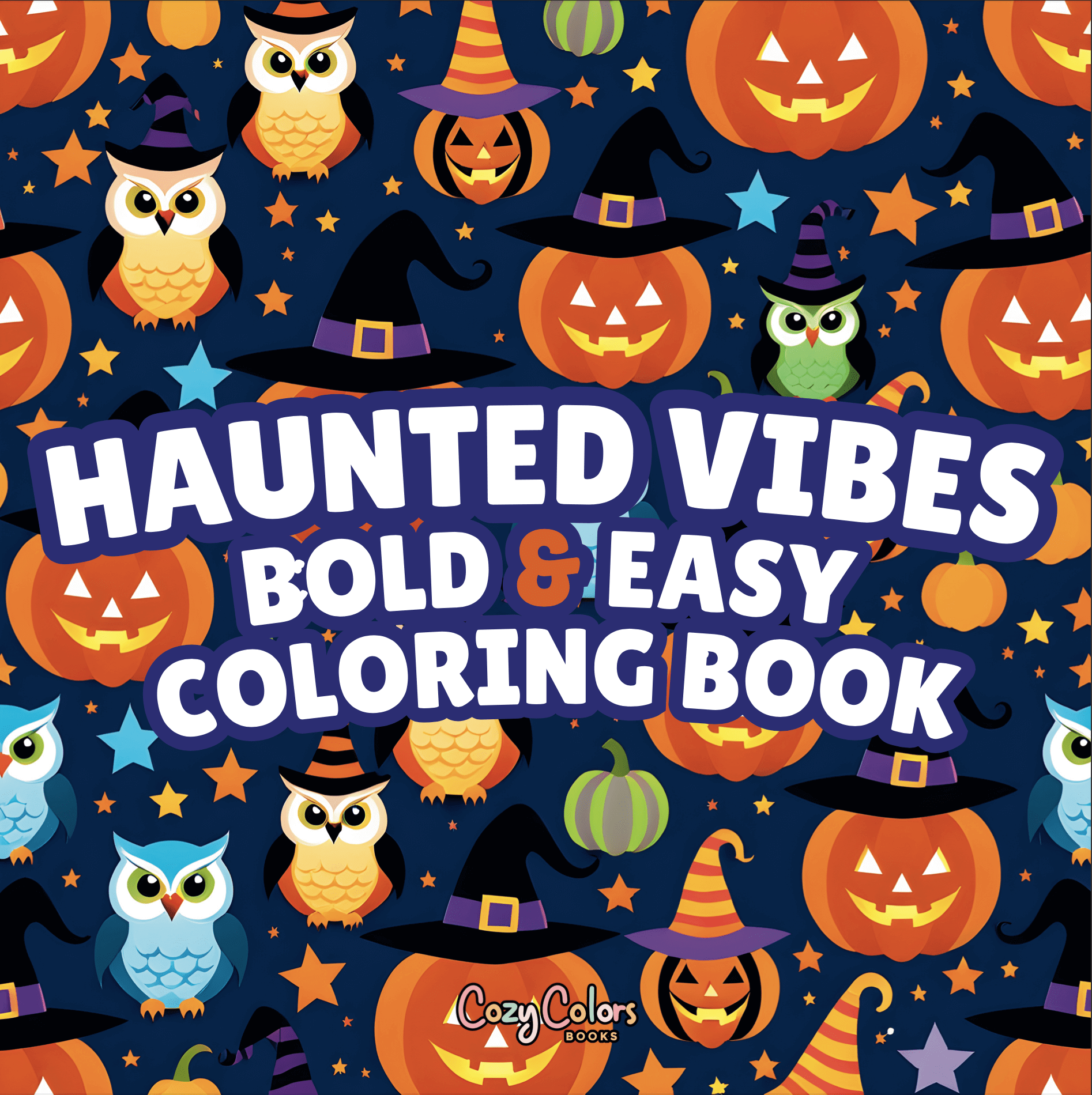 Haunted Vibes Printable Coloring Pages – Cozy Colors Books